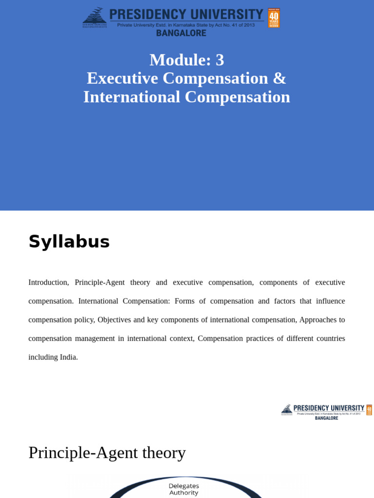 Module 3 - Compensation Management | PDF | Cost Of Living | Executive ...