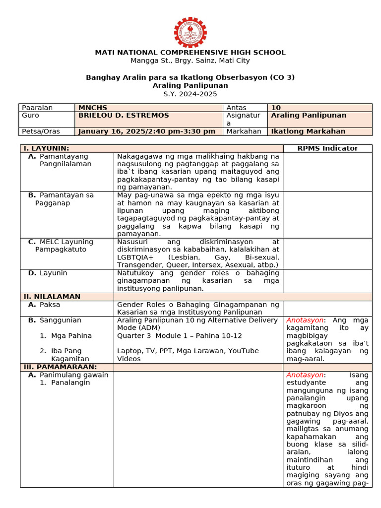 Dlp-Cot-3-2024 - 2025 | PDF