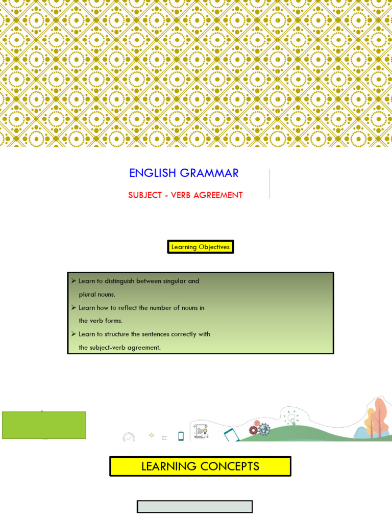 Subject-Verb Agreement in English Grammar | PDF | Grammatical Number ...