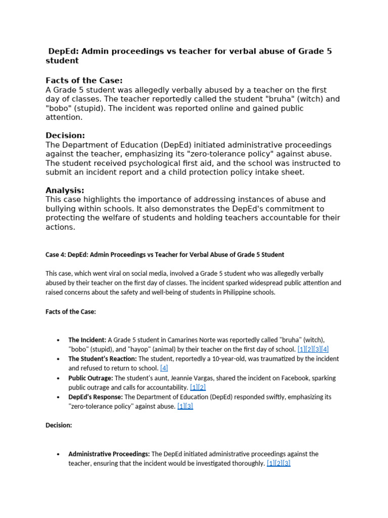 case-study | PDF | Child Protection | Psychological Trauma