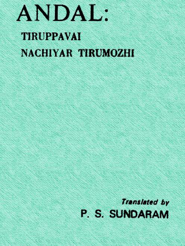 Andal Nachiyar Tirumozhi Tiruppavai PS Sundaram TTD OCR | PDF | Krishna ...