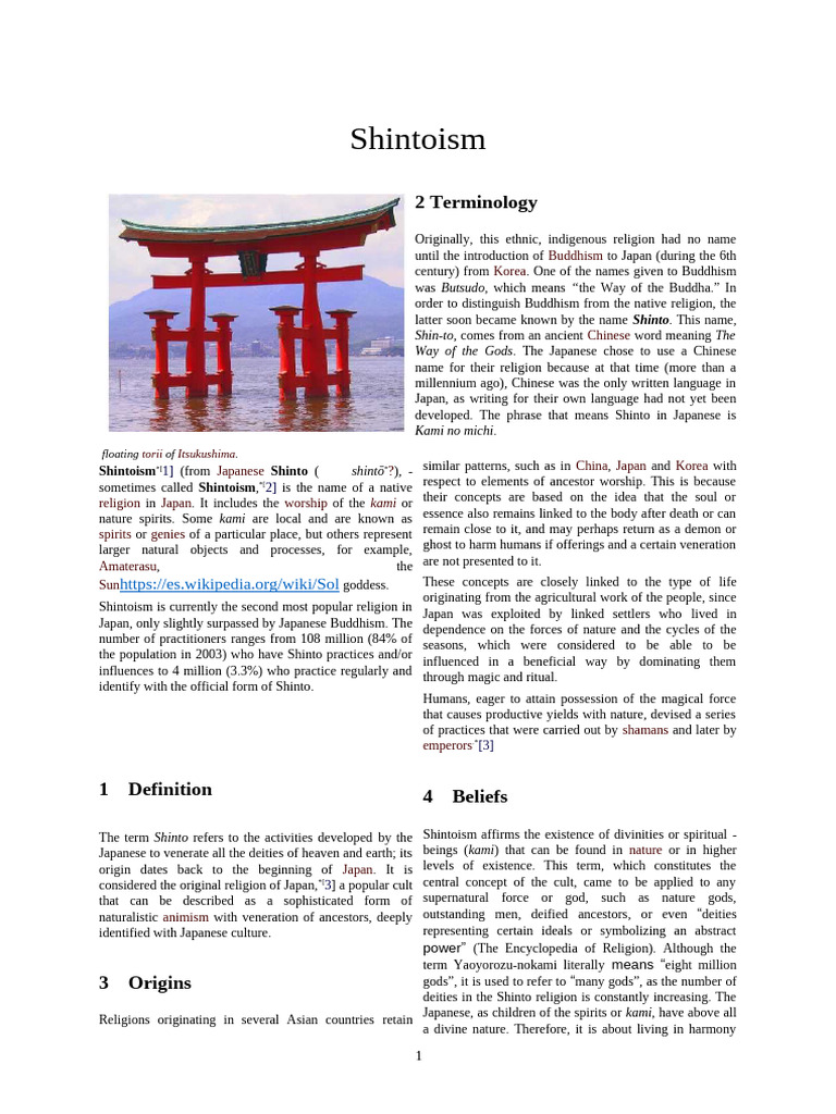 Shintoism | PDF | Shinto | Deities