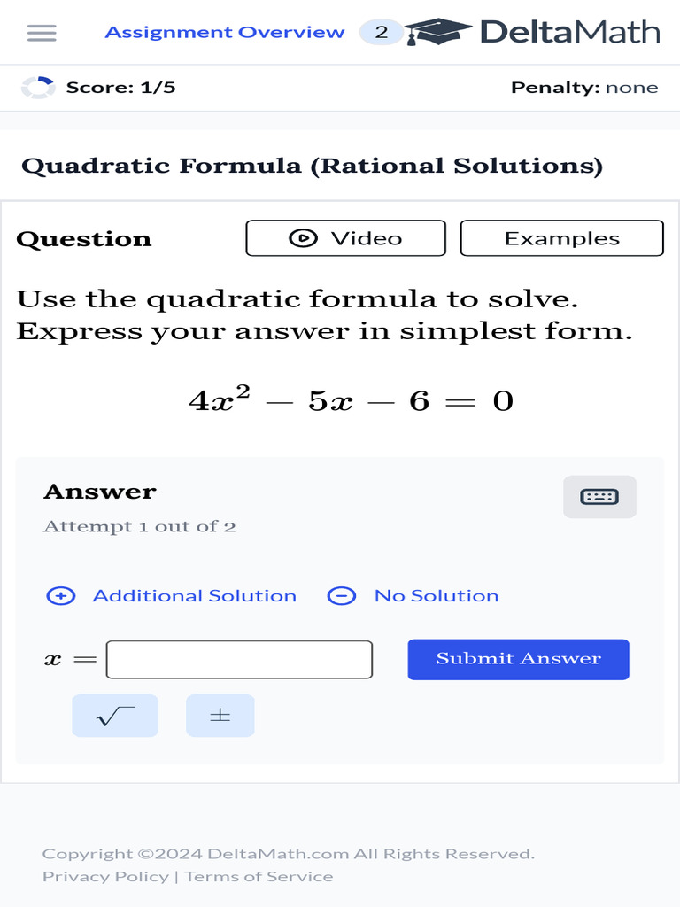 DeltaMath Student Application | PDF