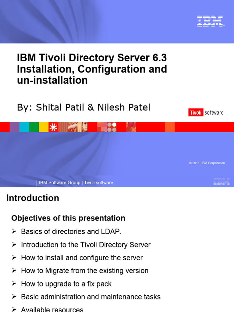 2011 24 May Tivoli Directory Server Part01-Updated | PDF | Computing ...