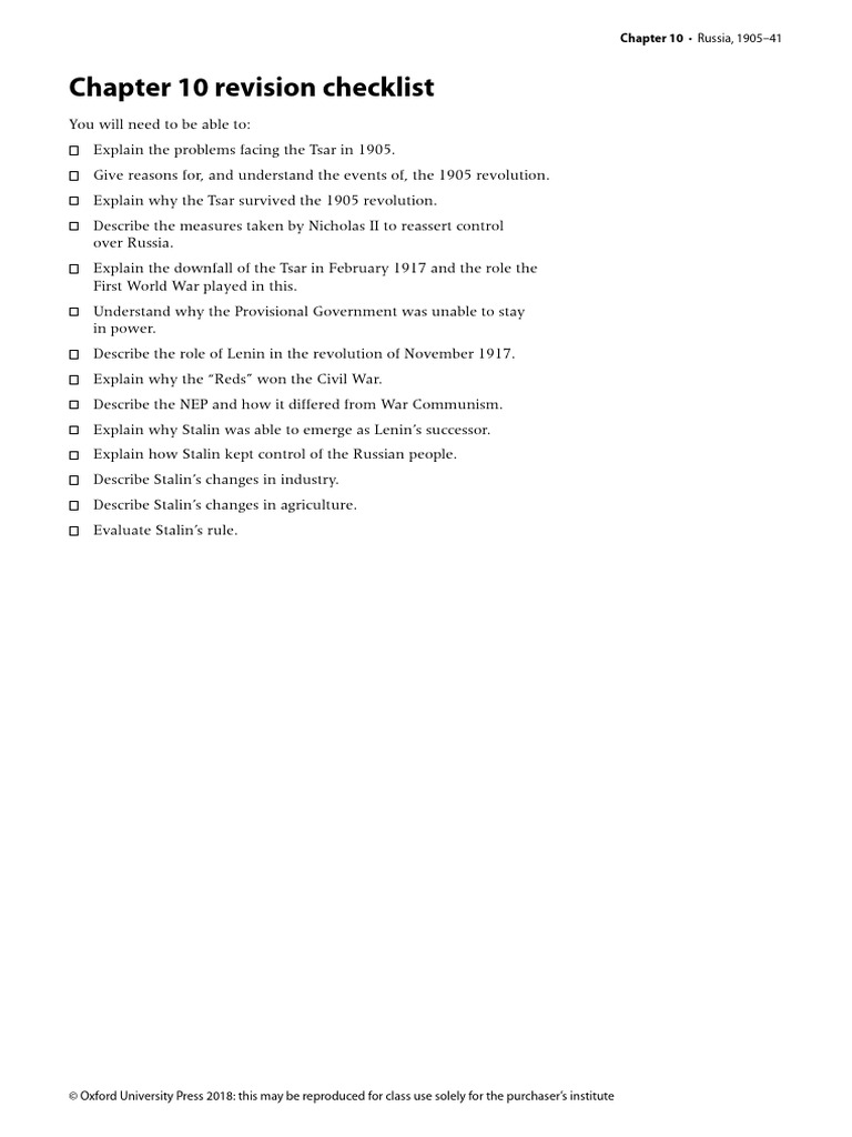 Russian History Study Guide | PDF