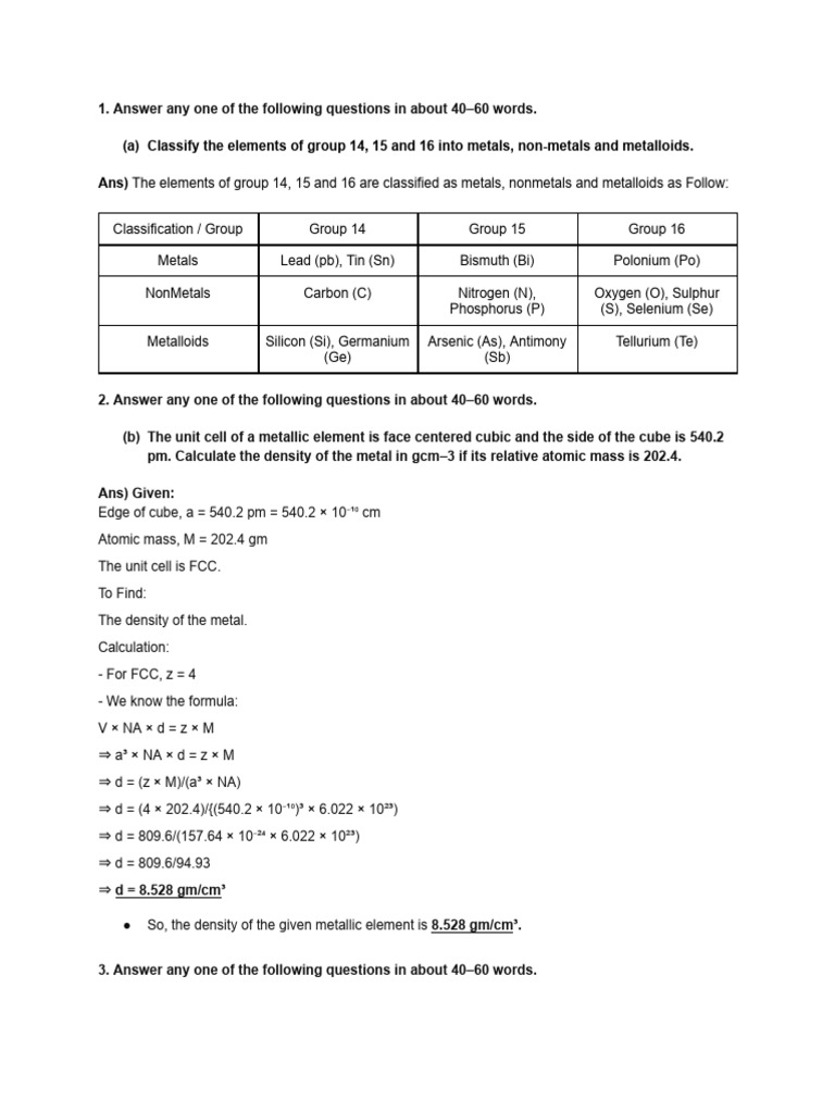 TMA Chemistry (313) | PDF | Physical Sciences | Applied And ...