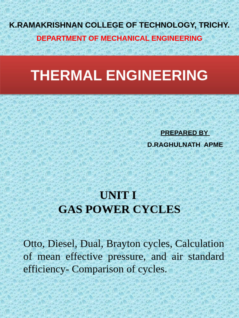 Me 6404 Thermal Engineering | PDF | Internal Combustion Engine | Turbine