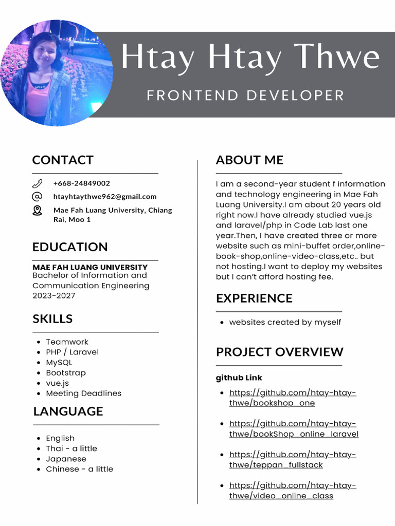 Frontend Dev CV | PDF