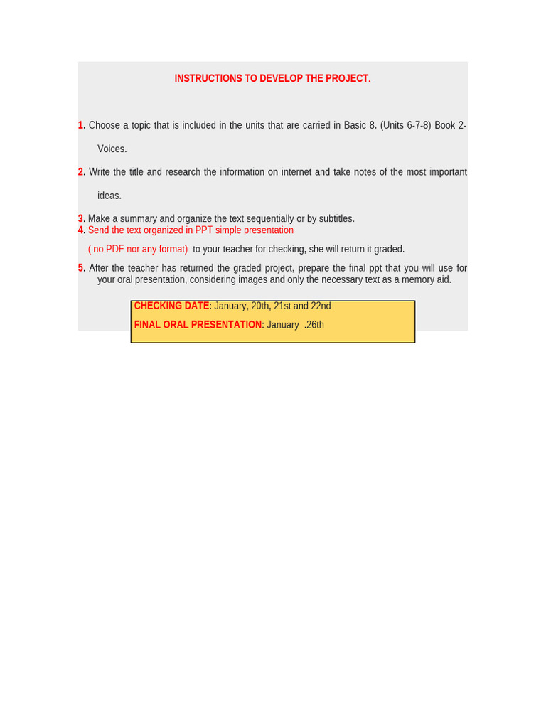 Basic 8 Project Development Guide | PDF