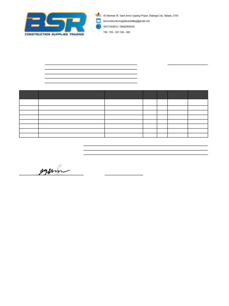 BSR_Delivery Receipt_58 | PDF