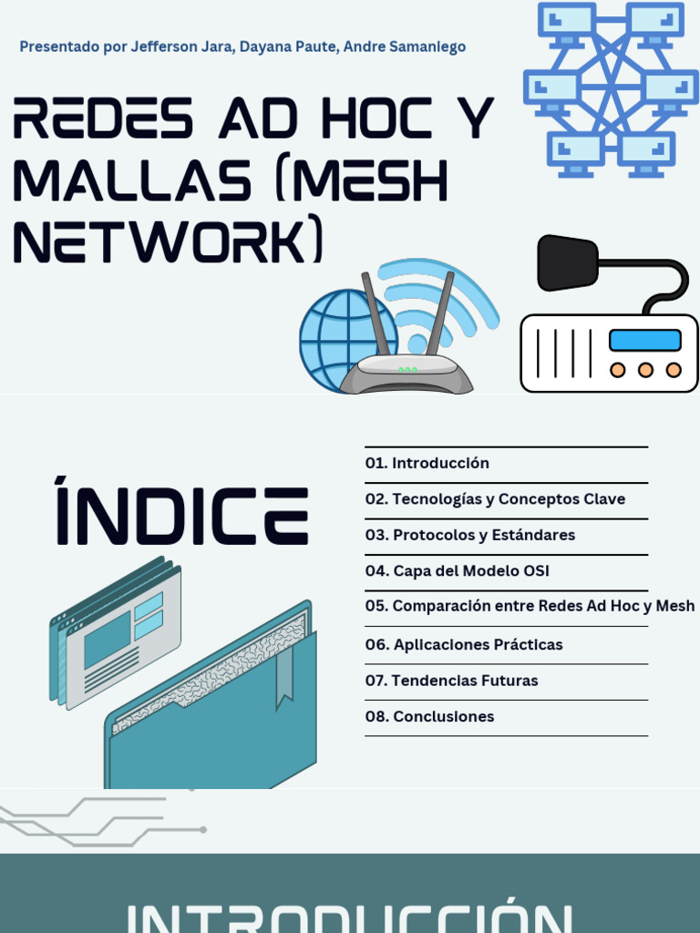 Ad Hoc y Mesh | PDF | Calidad de servicio | Enrutador (Computación)