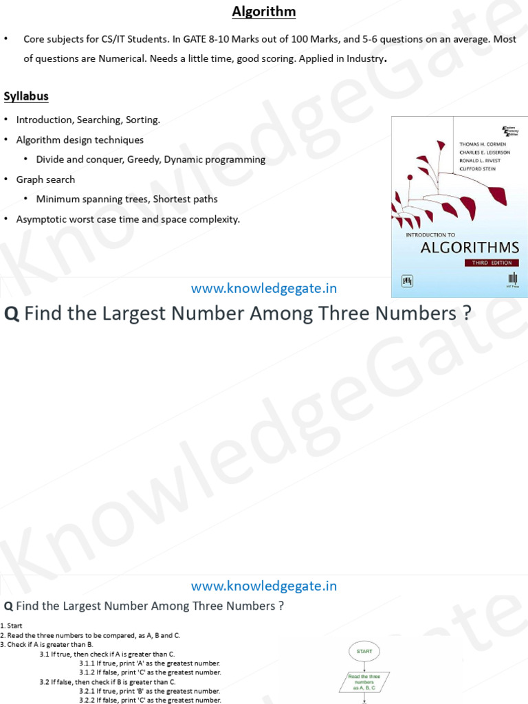 Essential Algorithms for CS/IT Students | PDF | Computer Programming ...