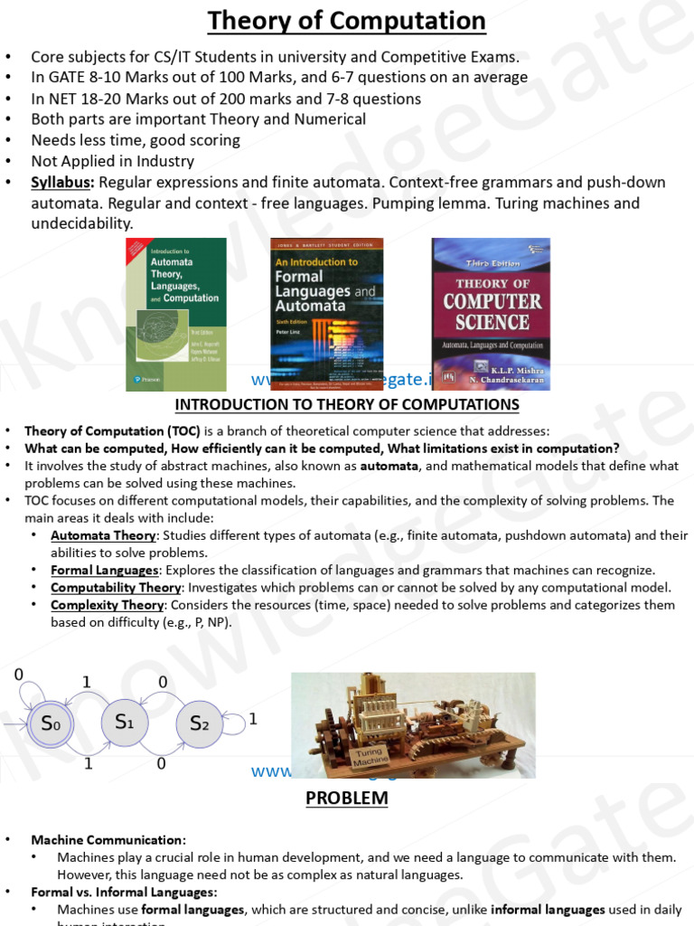 Toc_Notes_lyst1730367817560 | PDF | Theory Of Computation | Theoretical ...