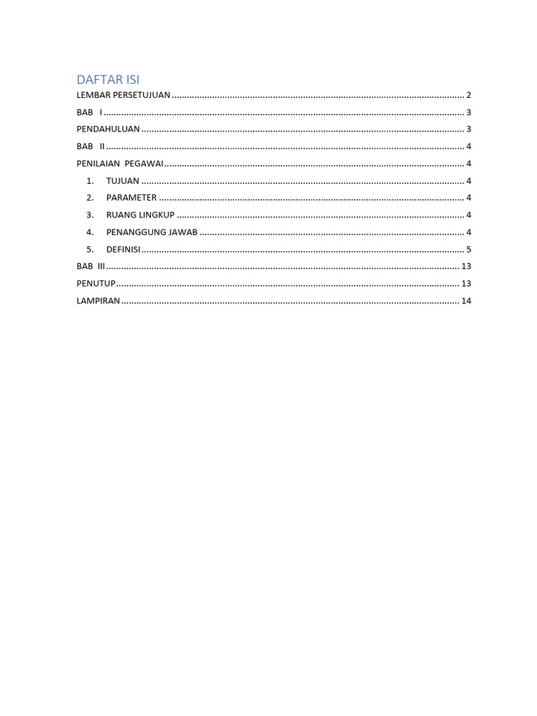 007 SOP Penilaian Pegawai | PDF