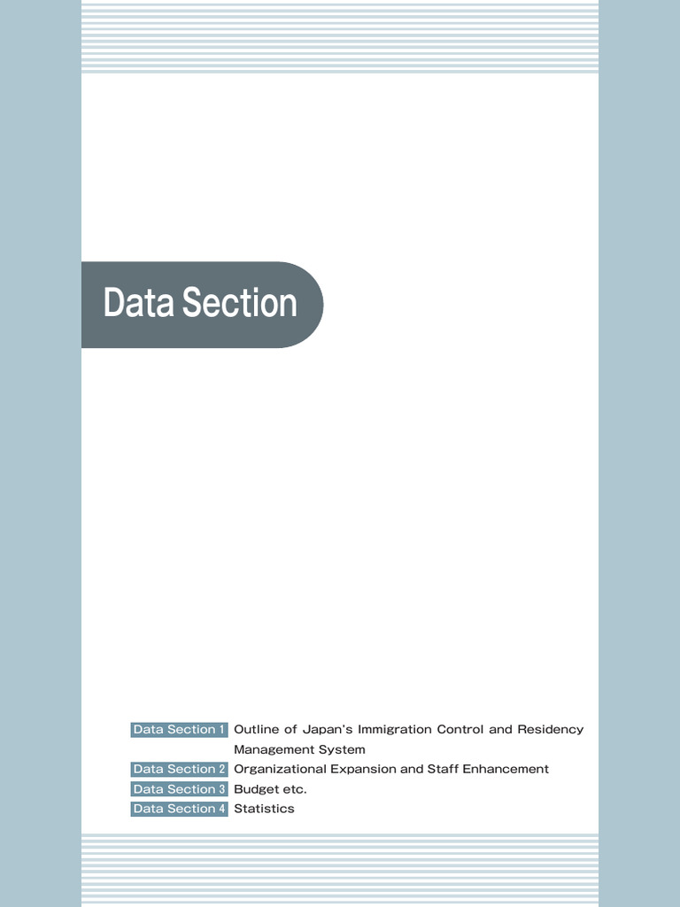 Data Section: Data Section 1 Data Section 2 Data Section 3 Data Section 4 | PDF | Travel Visa ...
