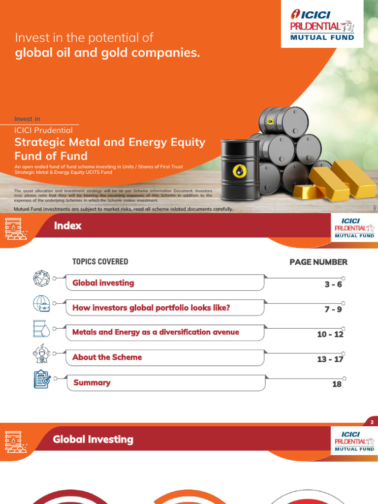 ICICI Prudential Strategic Metal & Energy Equity FOF (I) - 2 | PDF | Investment Fund | Investing
