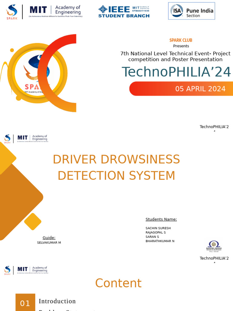 Driver Drowsiness Detection System Project | PDF | Usability | Road ...