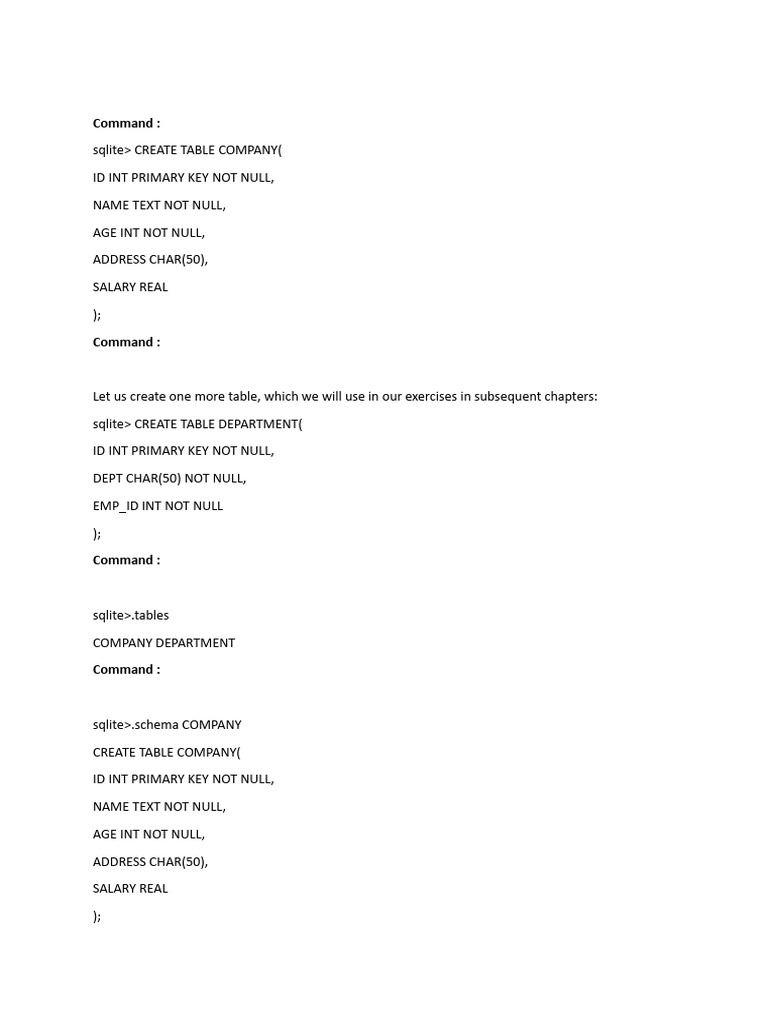 Sqlite LAB Ex 2 | PDF