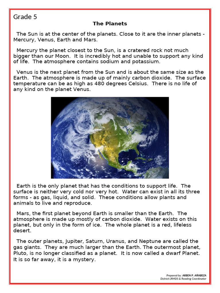 Exploring the Solar System for Kids | PDF