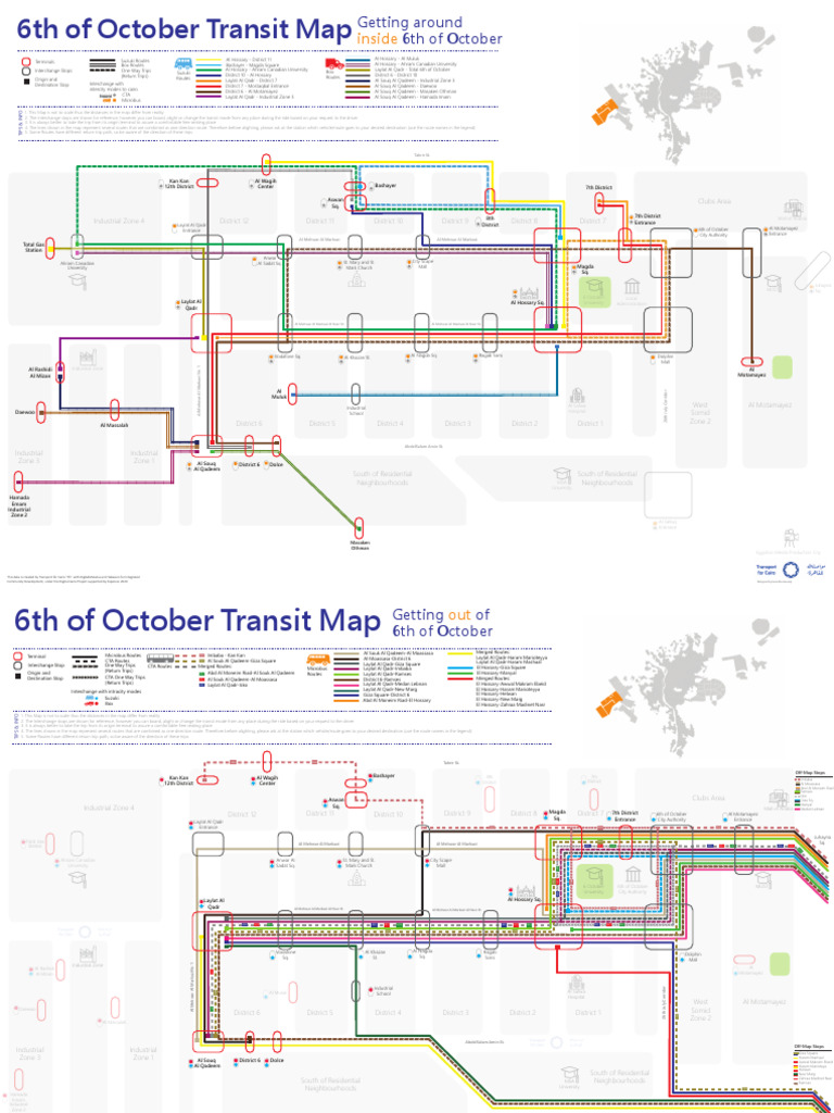 6th of October Transit Map | PDF | Transport