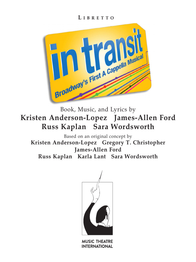 In Transit Libretto Final MTI Version | PDF