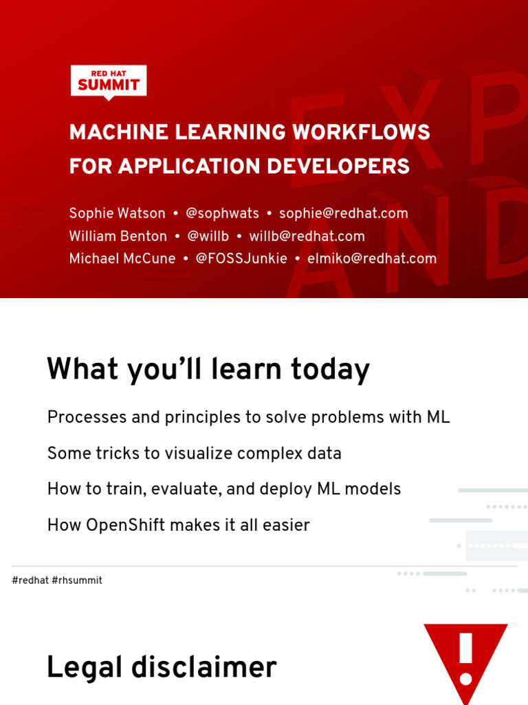 ML Workflows For Developers | PDF | Machine Learning | Red Hat