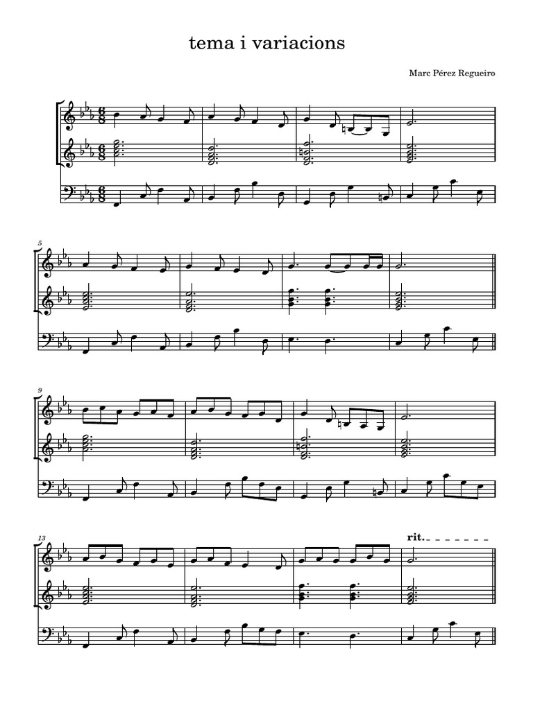 Tema I Variacions Final | PDF