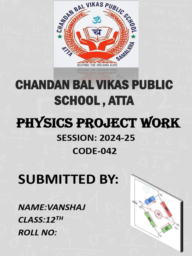 PHYSICS PROJECT WORK | PDF | Pressure Measurement | Resistor