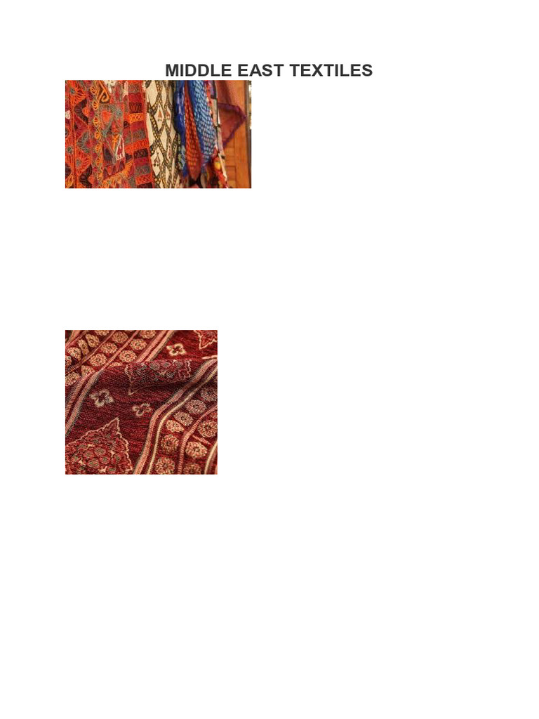 History of Middle Eastern Textiles | PDF | Embroidery | Carpet