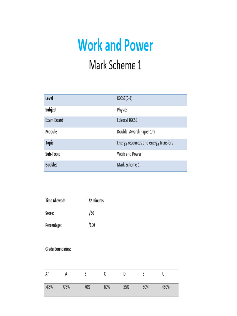 14.1-Work-and-Power-1P-Edexcel-IGCSE-Physics-MS_l | PDF | Fuse ...