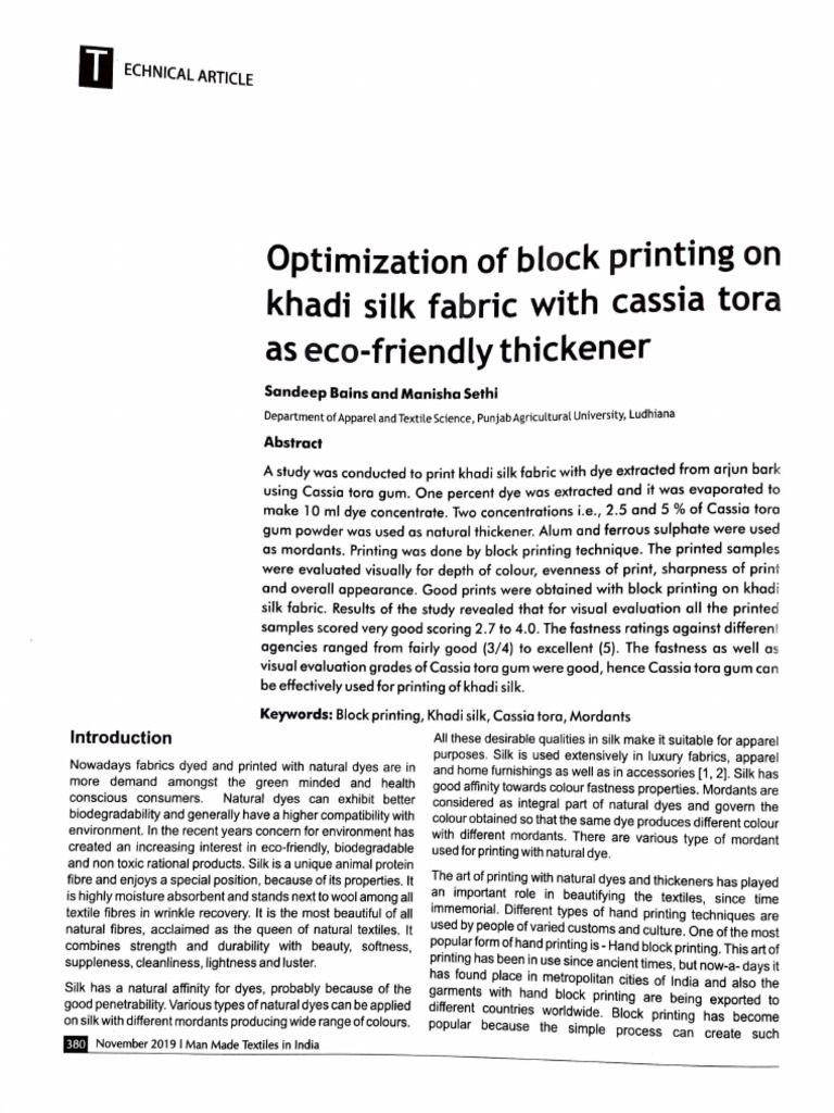 Manmade Textiles of India | PDF | Dye | Textiles