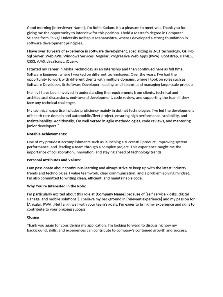 Interview New | PDF | World Wide Web | Internet & Web