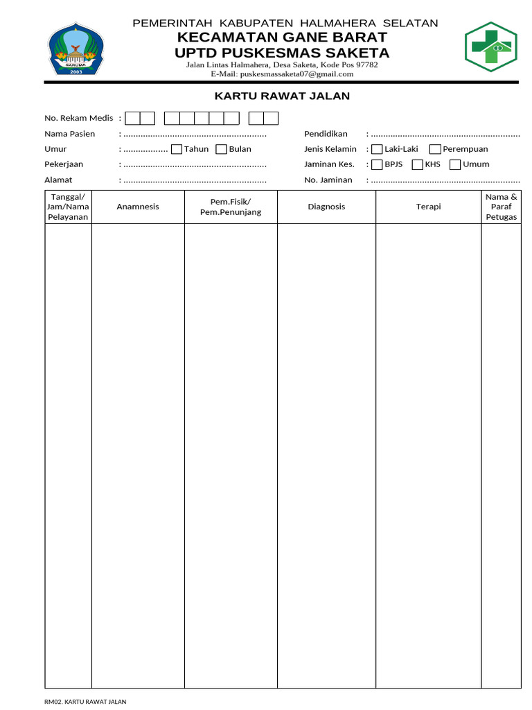 02 KARTU RAWAT JALAN | PDF
