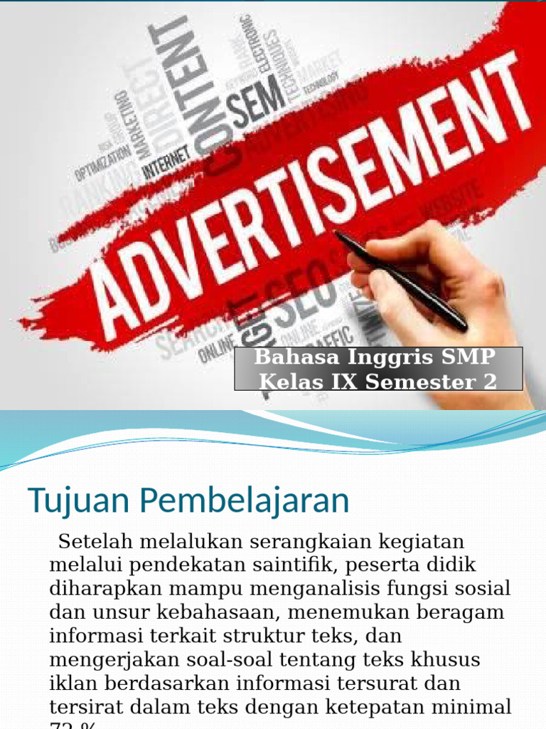 Advertisement PPT Christina P S | PDF