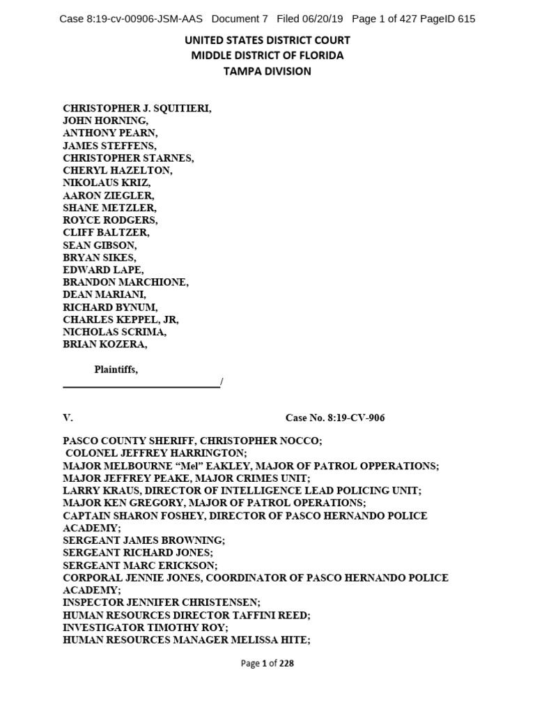 Rico Complaint - US District Florida Tampa Division (Class Action ...