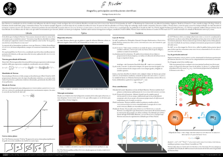 Isaac Newton Poster | PDF | Isaac Newton | Fuerza