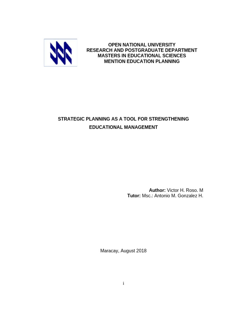master's thesis in Educational Sciences with a specialization in educational planning | PDF ...