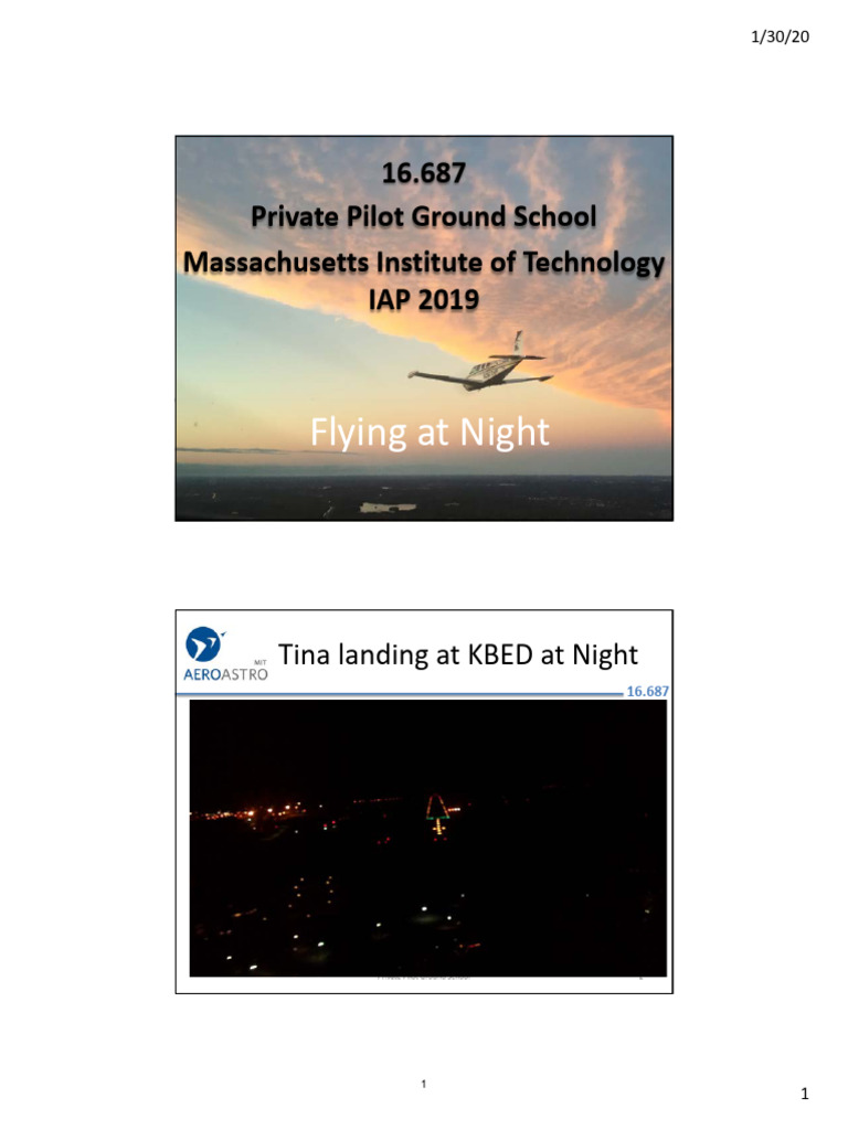Night Flying for Private Pilots | PDF | Instrument Flight Rules | Airport
