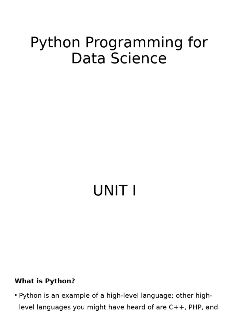 UNIT I BASICS OF PYTHON | PDF | Parameter (Computer Programming) | Control Flow