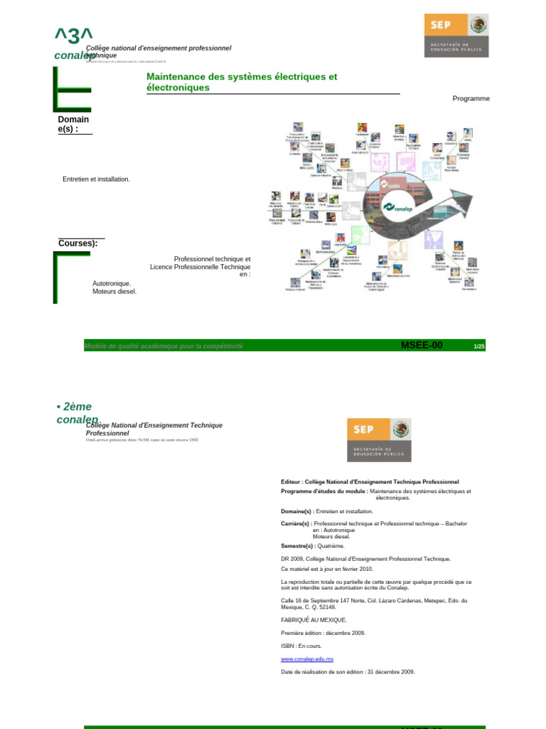 Maintenance Des Systèmes Électriques Et Électroniques | PDF | Électricité | Électronique