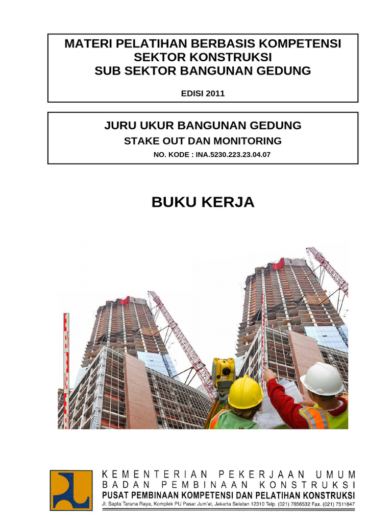 Buku Kerja Stake Out Dan Monitoring | PDF