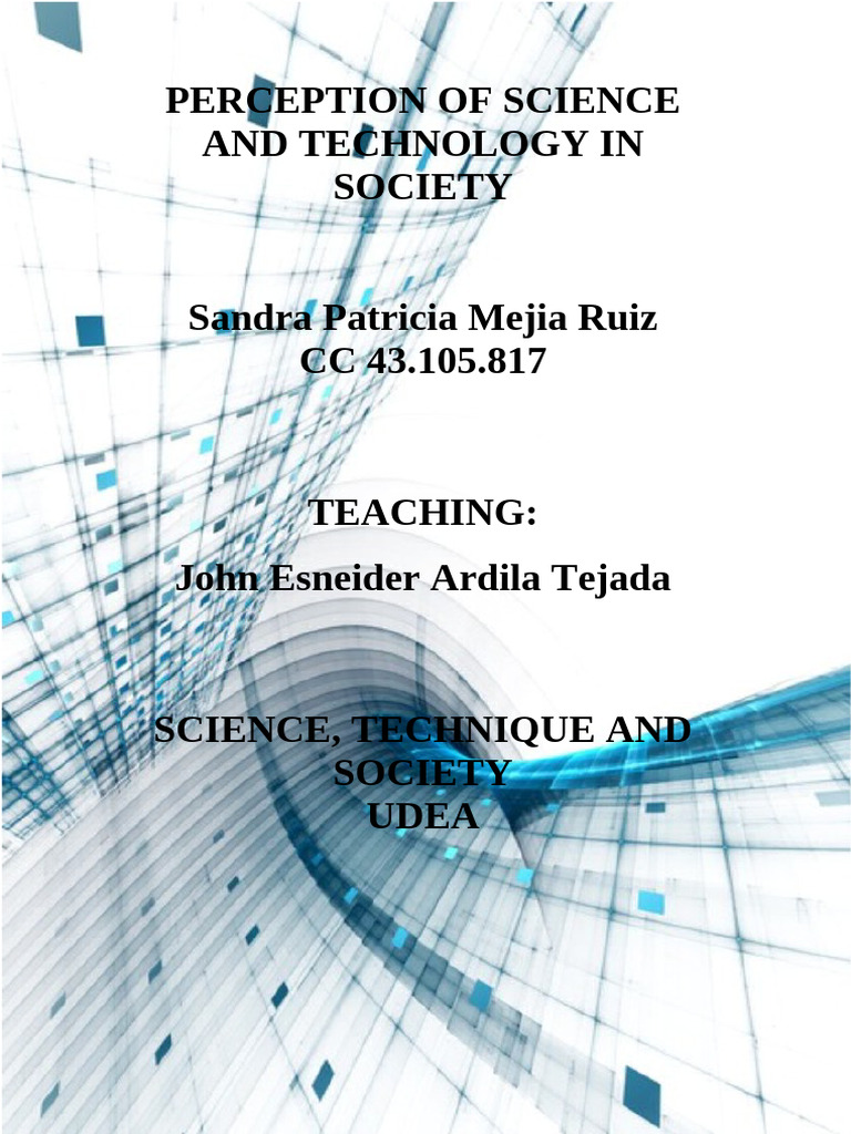 Argumentative Text Science, Technology, Society | PDF | Science | Knowledge