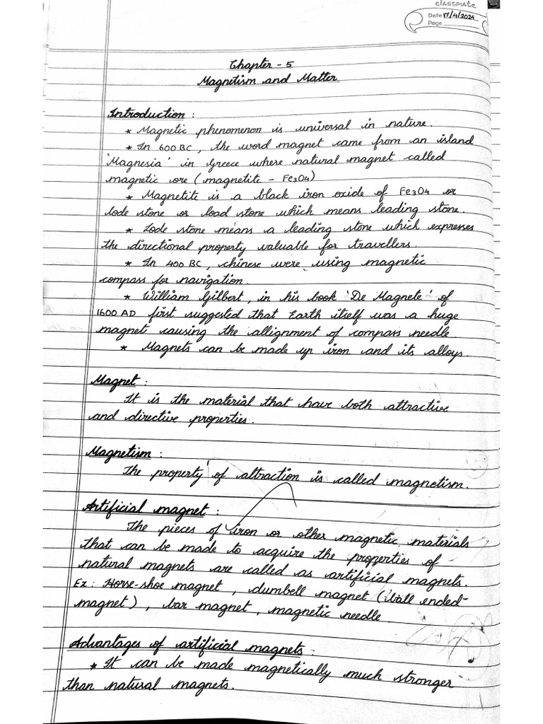 class 12 ch-5 notes | PDF class 12 ch-5 notes | PDF