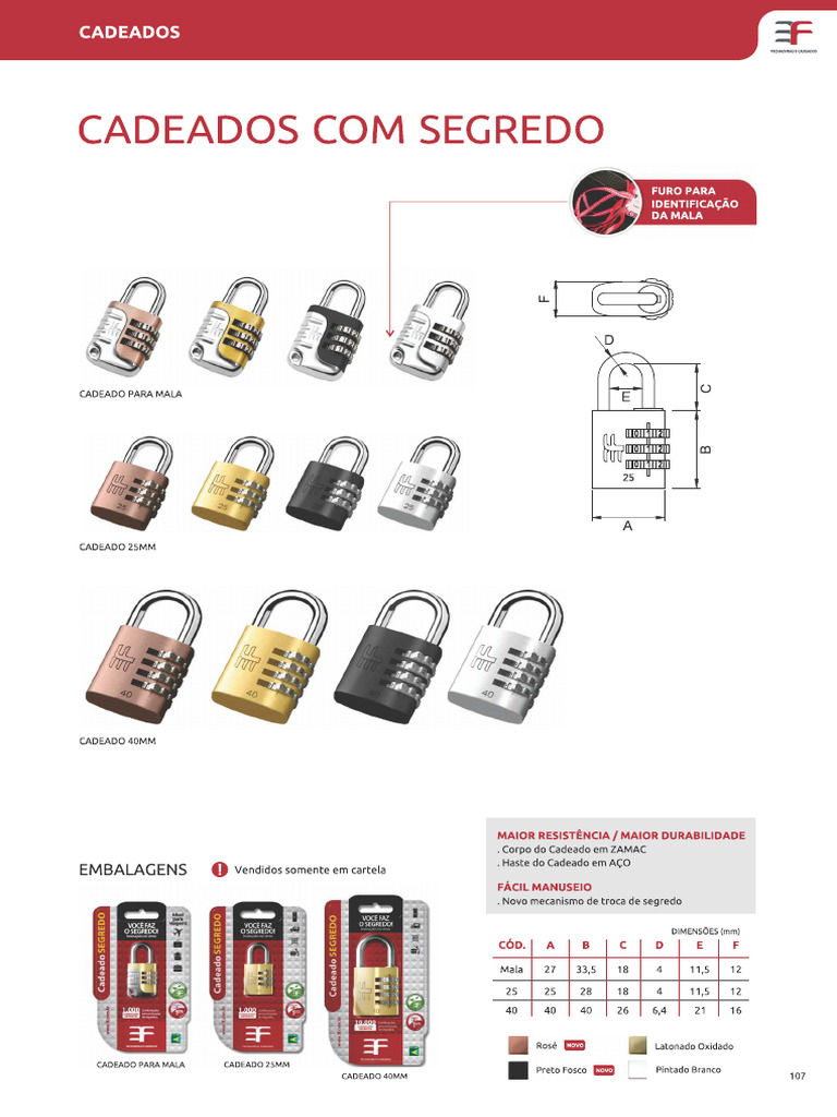 Como destravar um cadeado | PDF