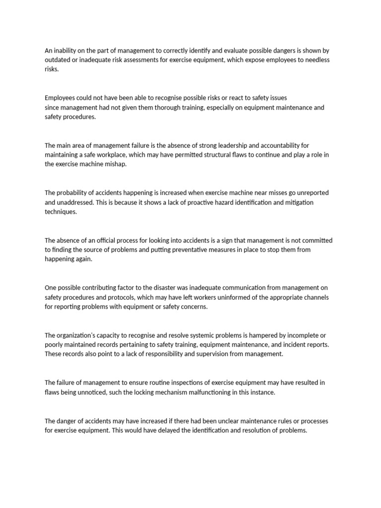 Nebosh Exam Answer April 2024 Task No | PDF | Occupational Safety And ...