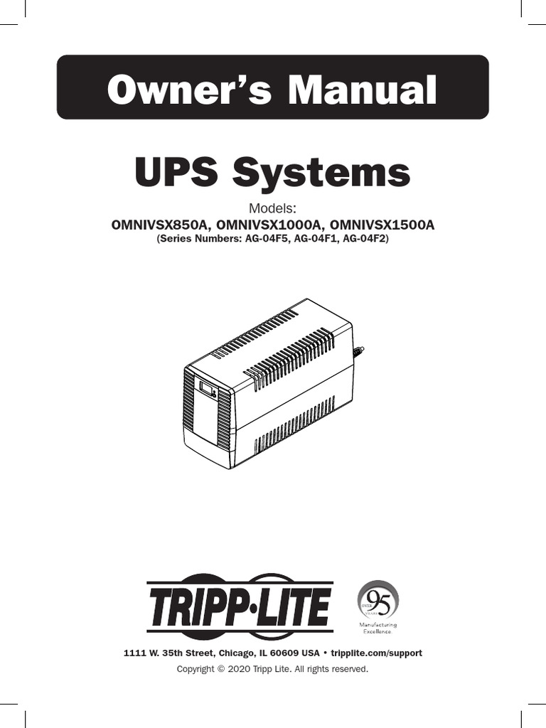 Tripp-Lite-Owners-Manual-864983 | PDF | Fuse (Electrical) | Power Supply