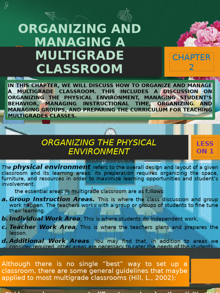 Chapter 2 - Organizing and Managing A Multigrade Classroom | PDF | Classroom | Learning