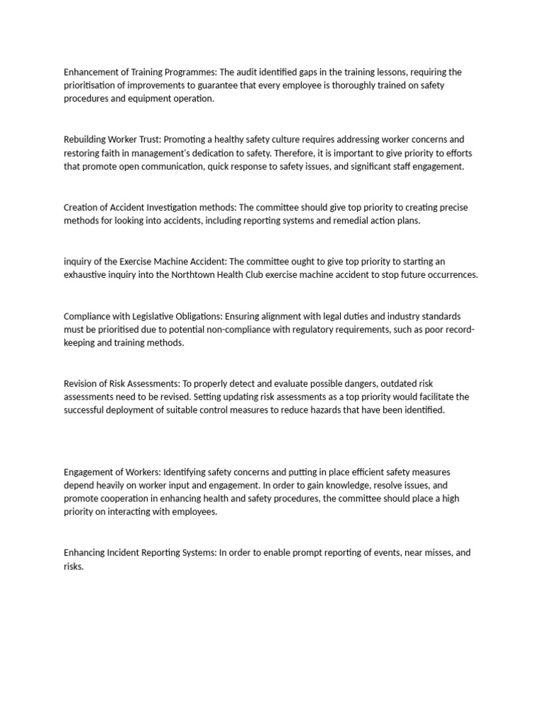 Nebosh Exam Answer April 2024 Task No | PDF | Occupational Safety And ...