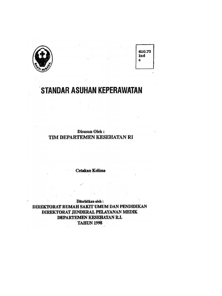 Standar Asuhan Keperawatan | PDF