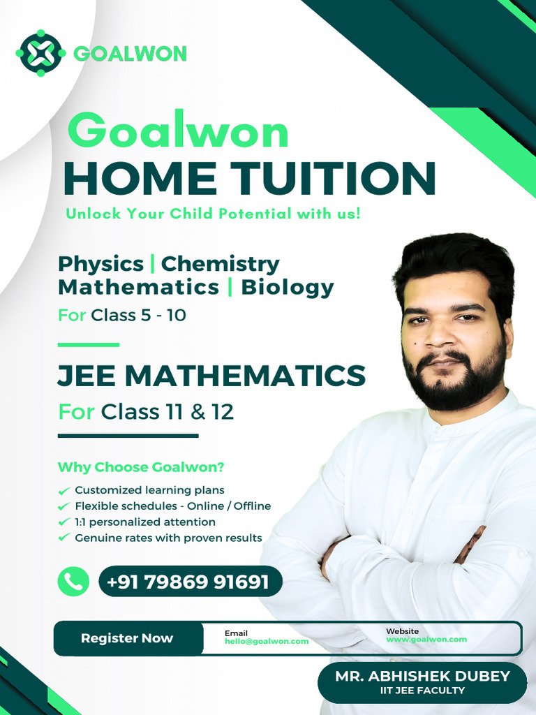 IIT JEE Home Tuition by Abhishek Dubey | PDF